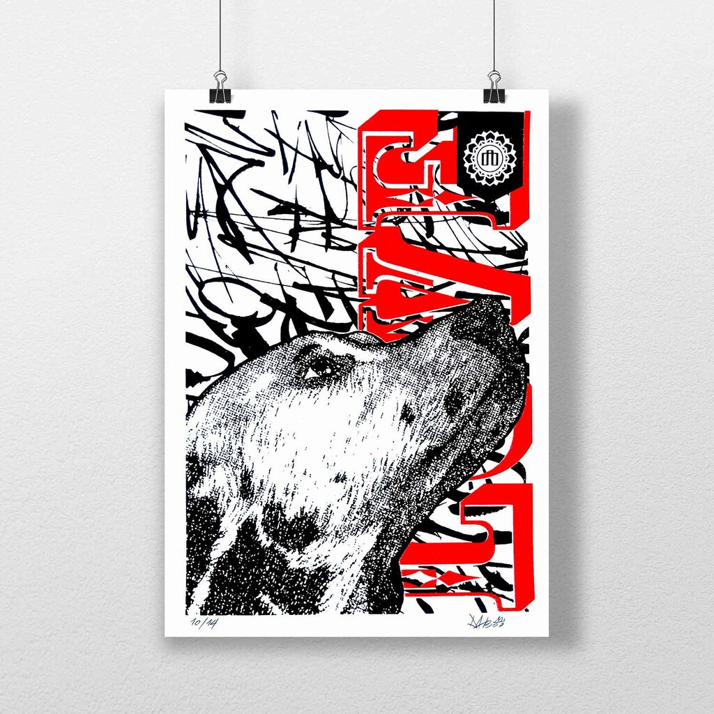 Silkscreen - Love 'Outsider' - studiodaboo.com