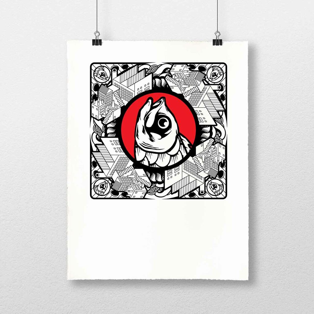 Silkscreen - Gasp - studiodaboo.com